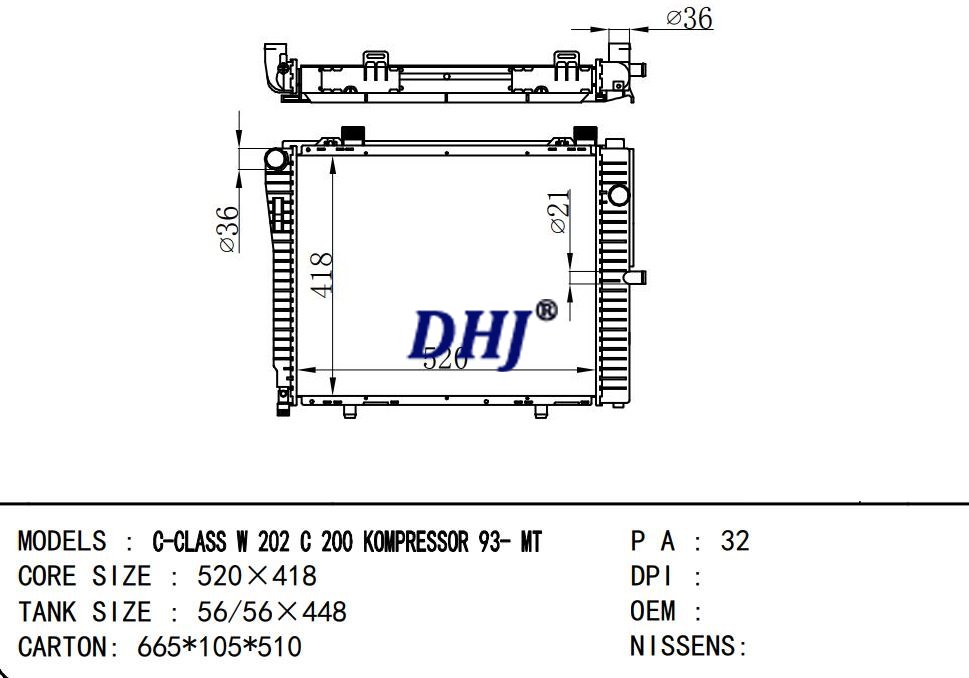 Products / MERCEDES BENZ-Auto Radiator,Car radiator,china Aluminum ...